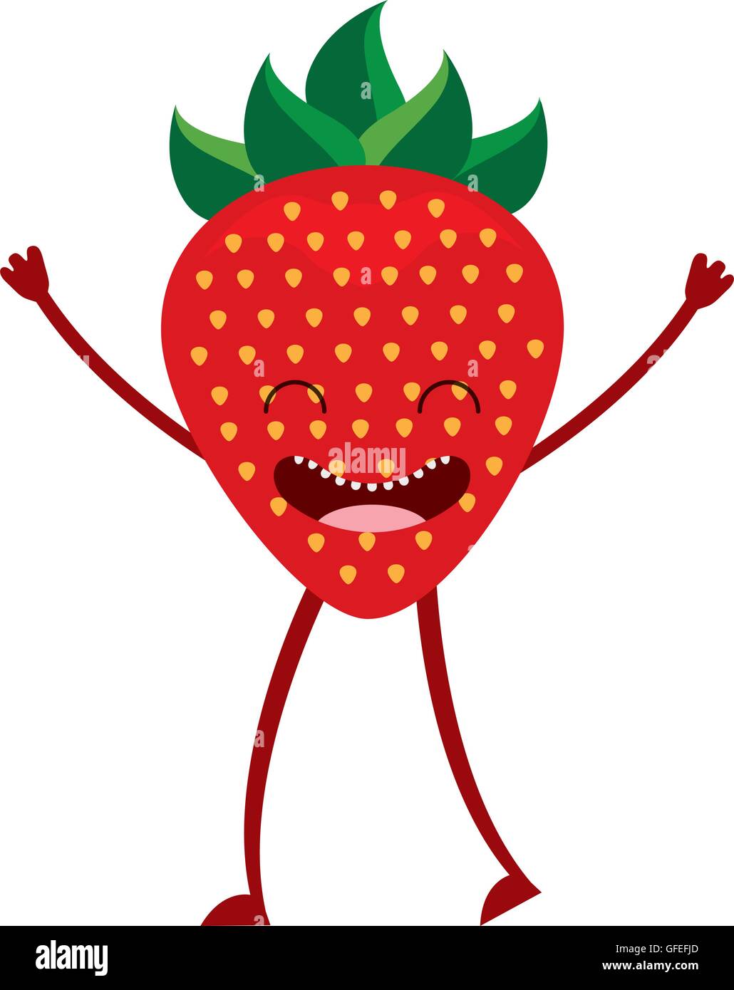 fruit character cute icon Stock Vector Image & Art - Alamy