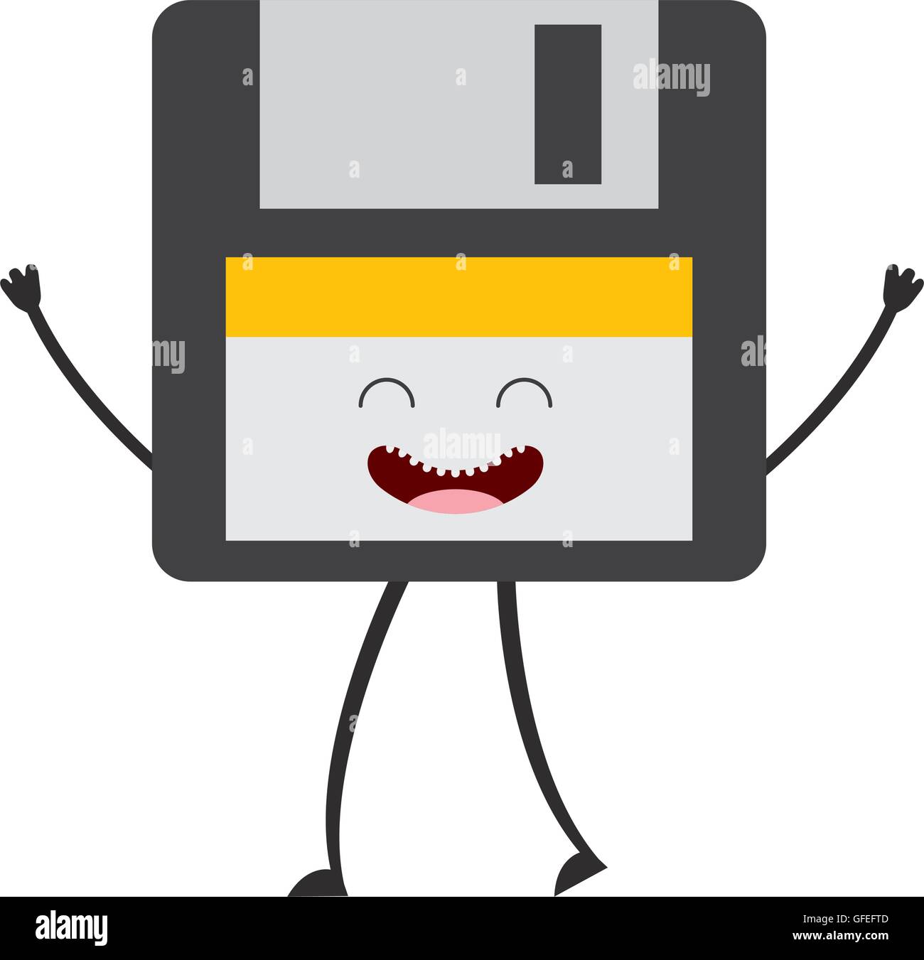 Floppy character cute icon hi-res stock photography and images - Alamy