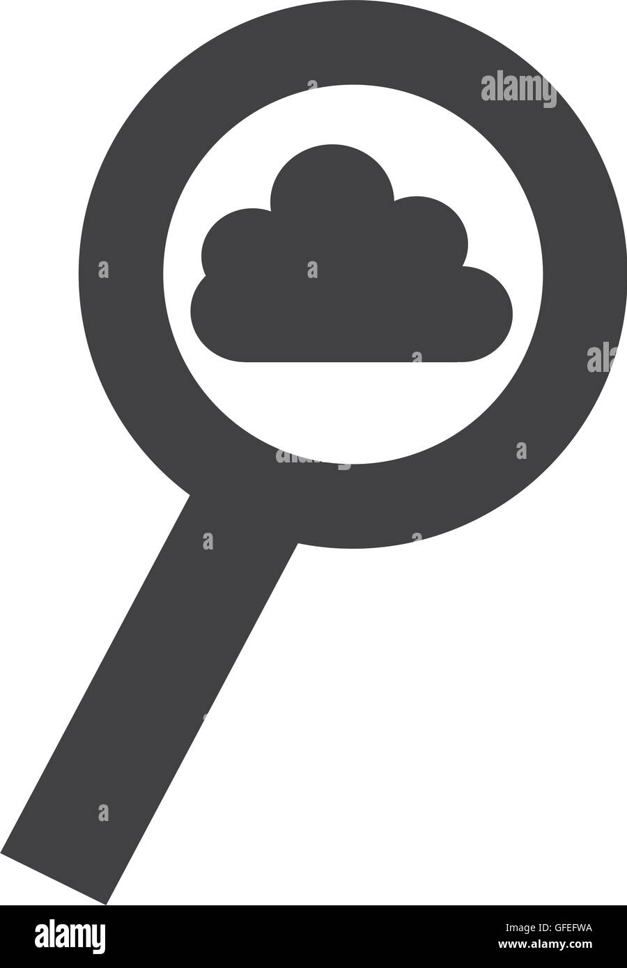 cloud computing silhouette icon Stock Vector Image & Art - Alamy