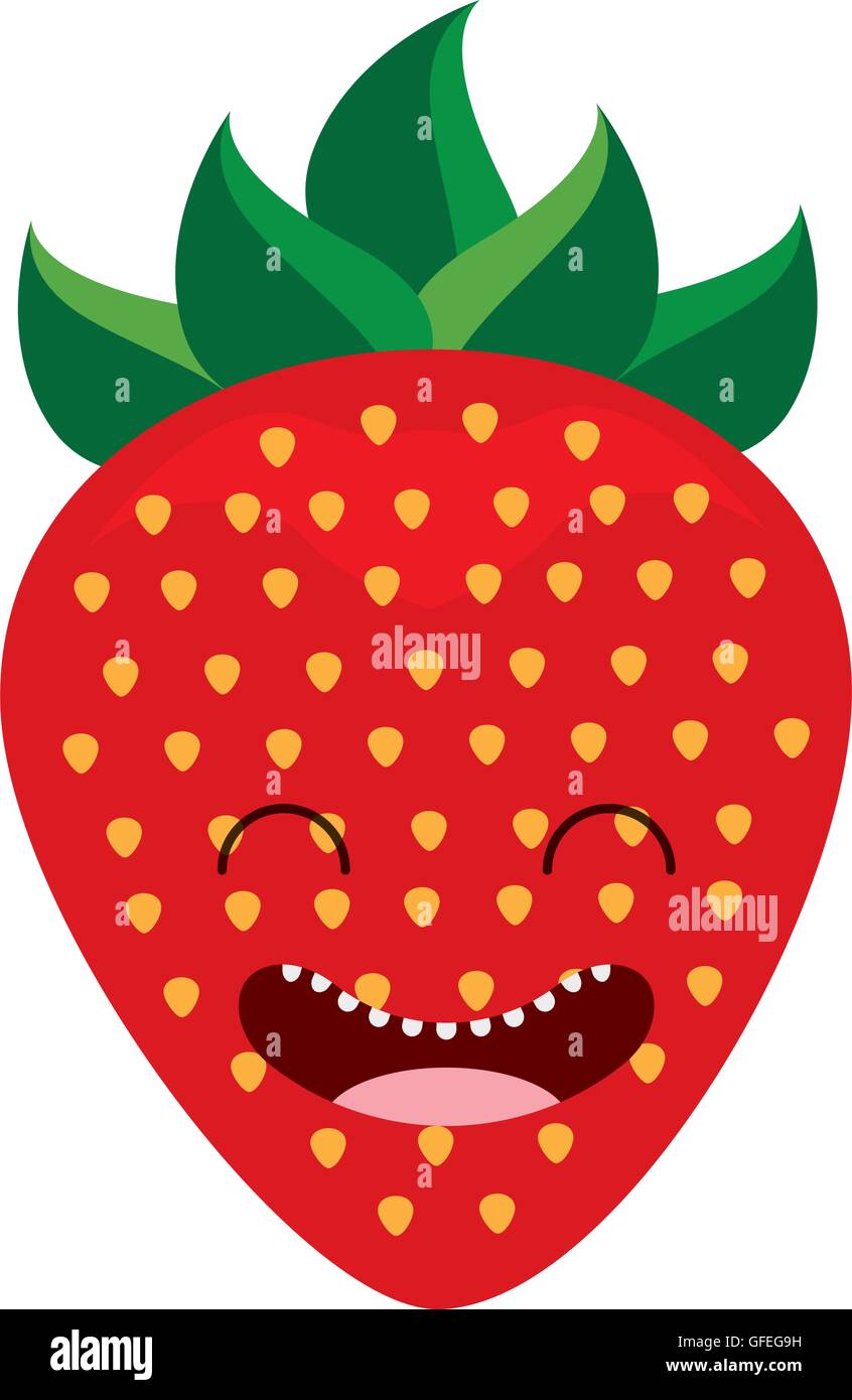 fruit character cute icon Stock Vector Image & Art - Alamy