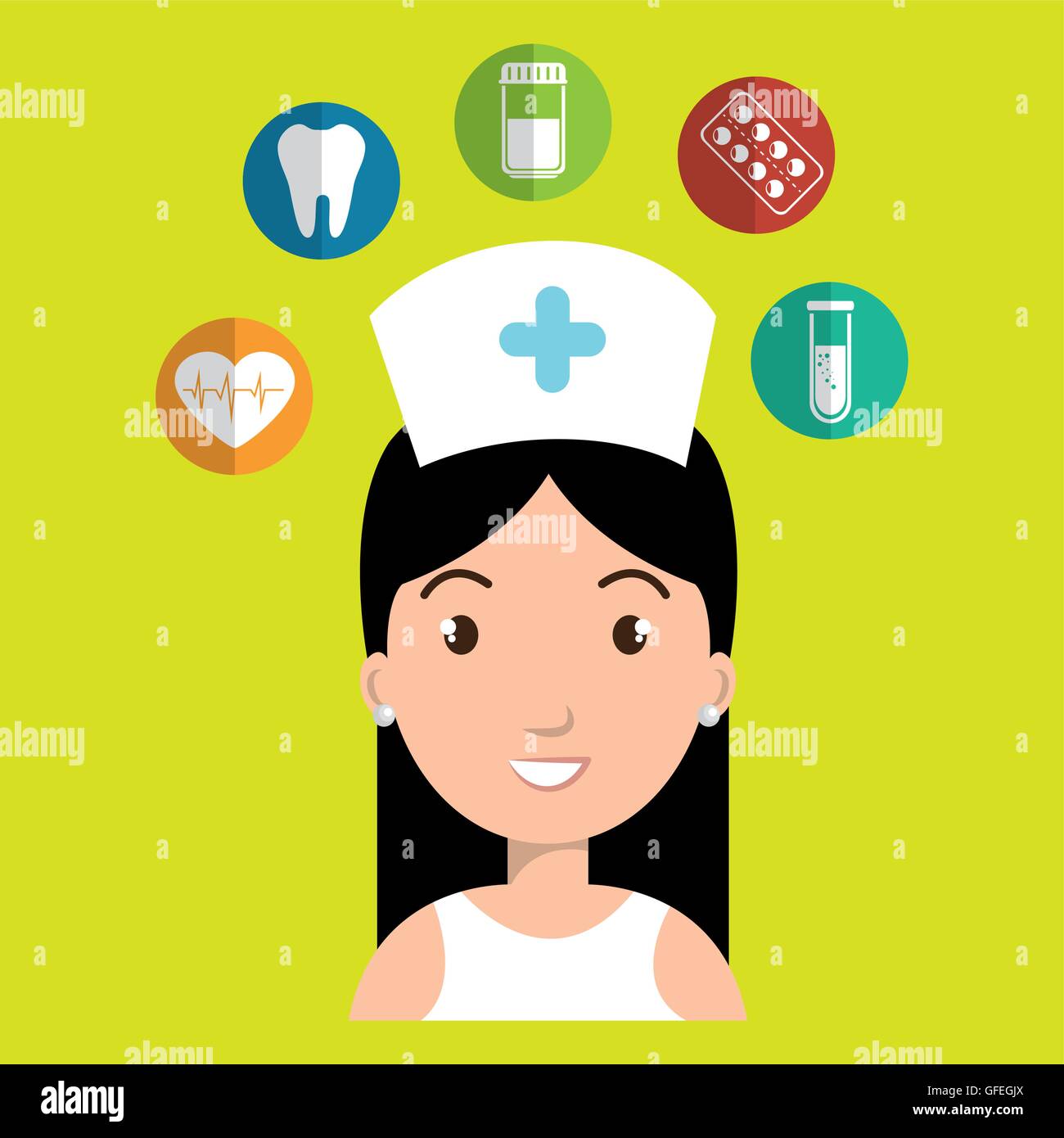 nurse medical uniform woman Stock Vector Image & Art - Alamy