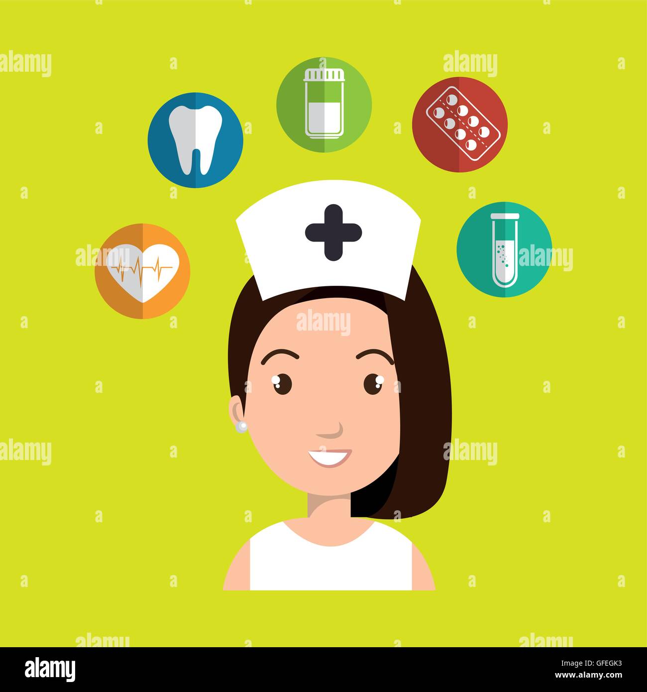 nurse medical uniform woman Stock Vector Image & Art - Alamy