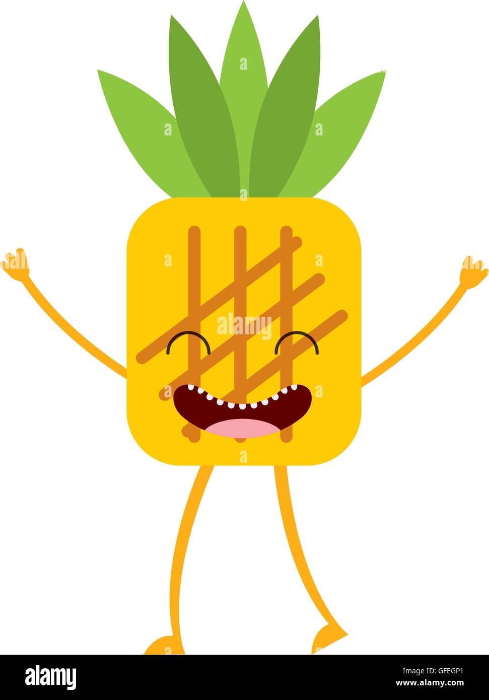 fruit character cute icon Stock Vector Image & Art - Alamy