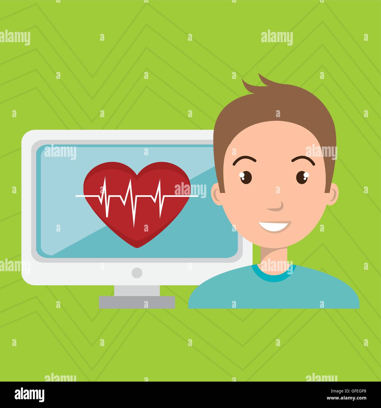 The donor of the screen Stock Vector Images - Alamy