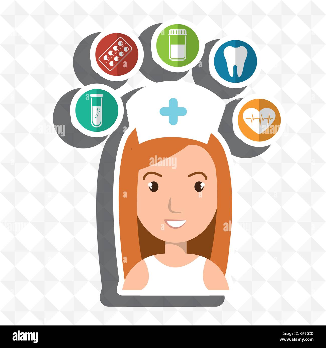 nurse medical uniform woman Stock Vector Image & Art - Alamy