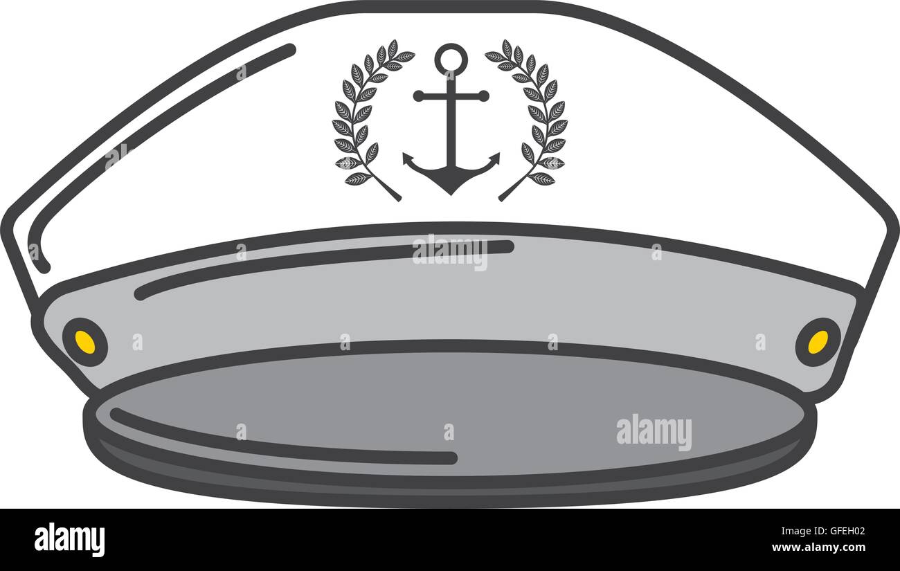 captain sailor anchor hat Stock Vector Image & Art - Alamy