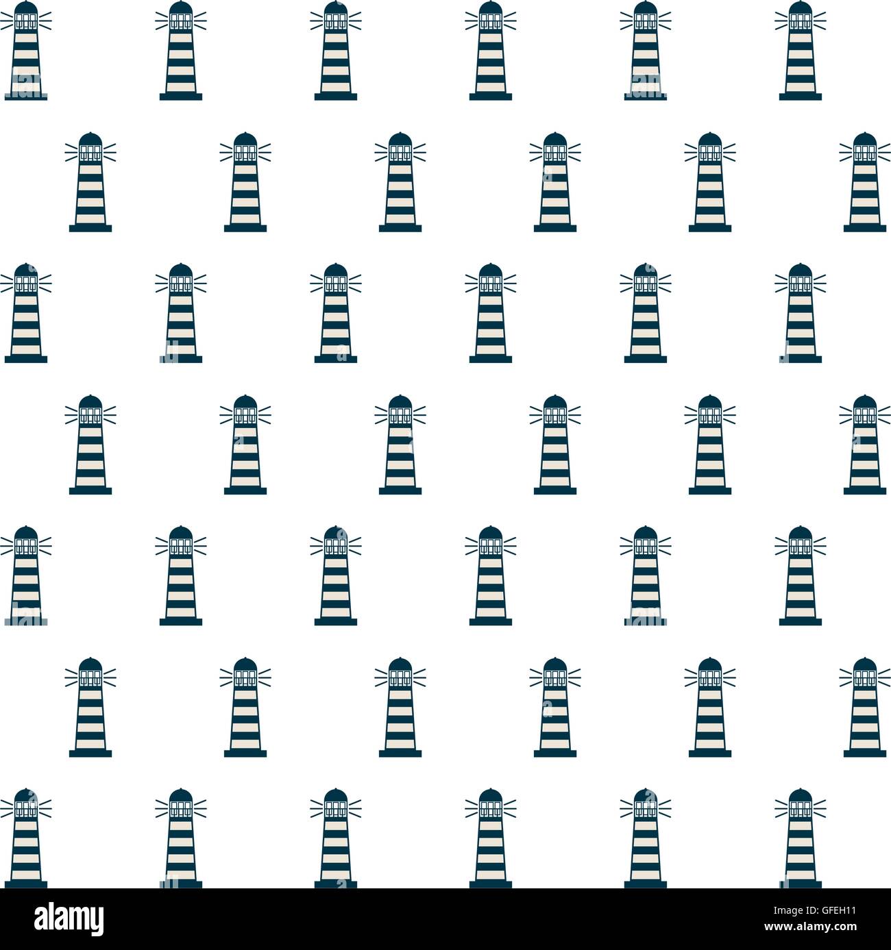 lighthouse tower guide pattern icon Stock Vector Image & Art - Alamy