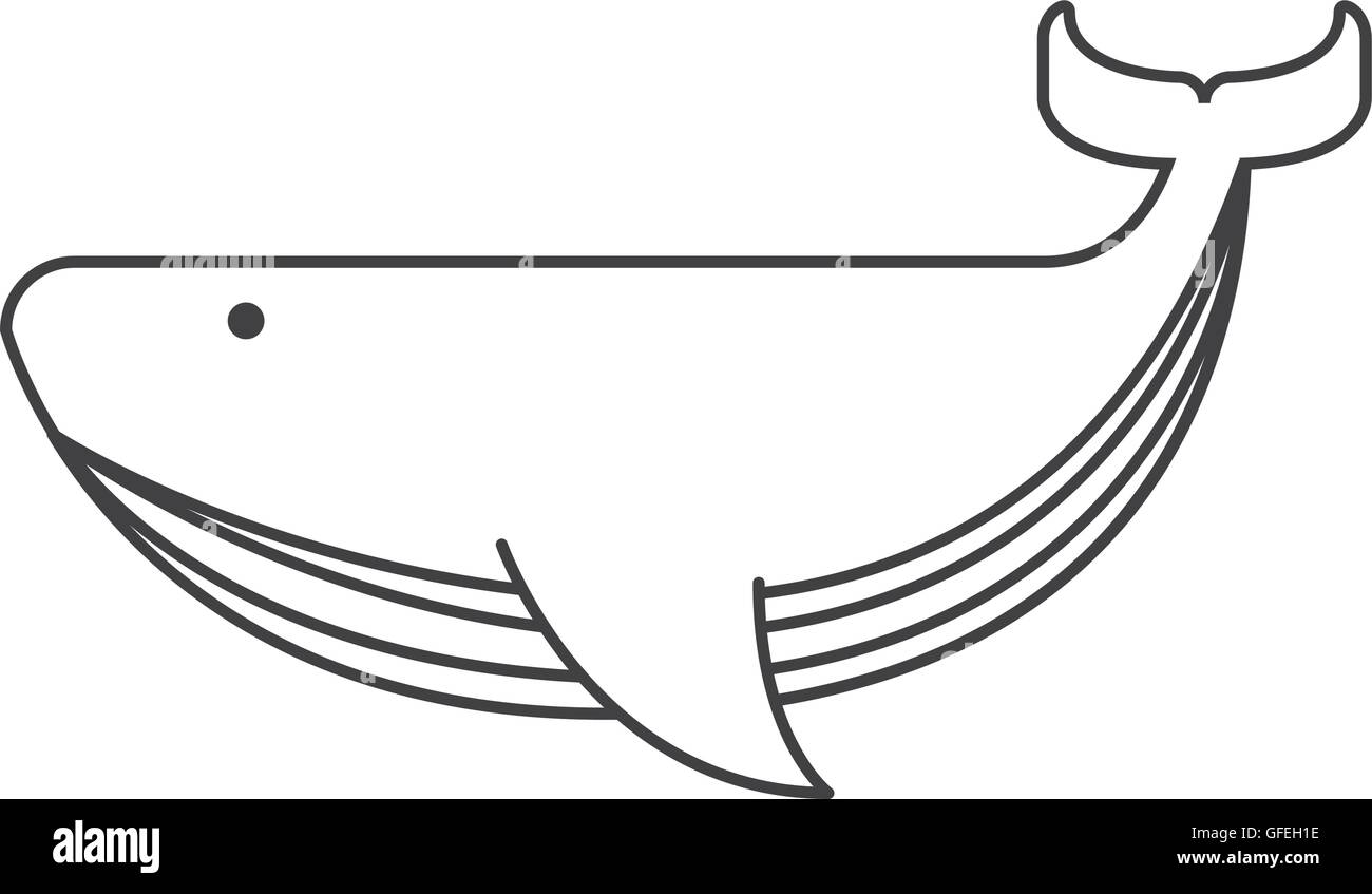 whale big sea icon Stock Vector Image & Art - Alamy