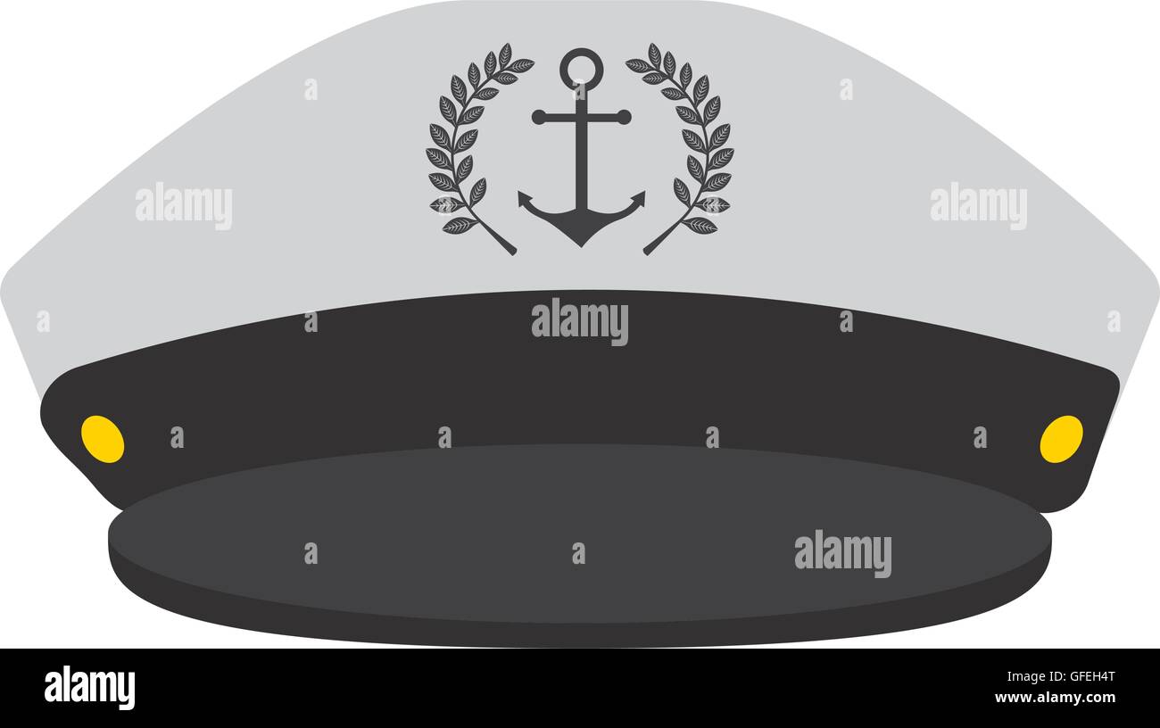 captain sailor anchor hat Stock Vector Image & Art - Alamy