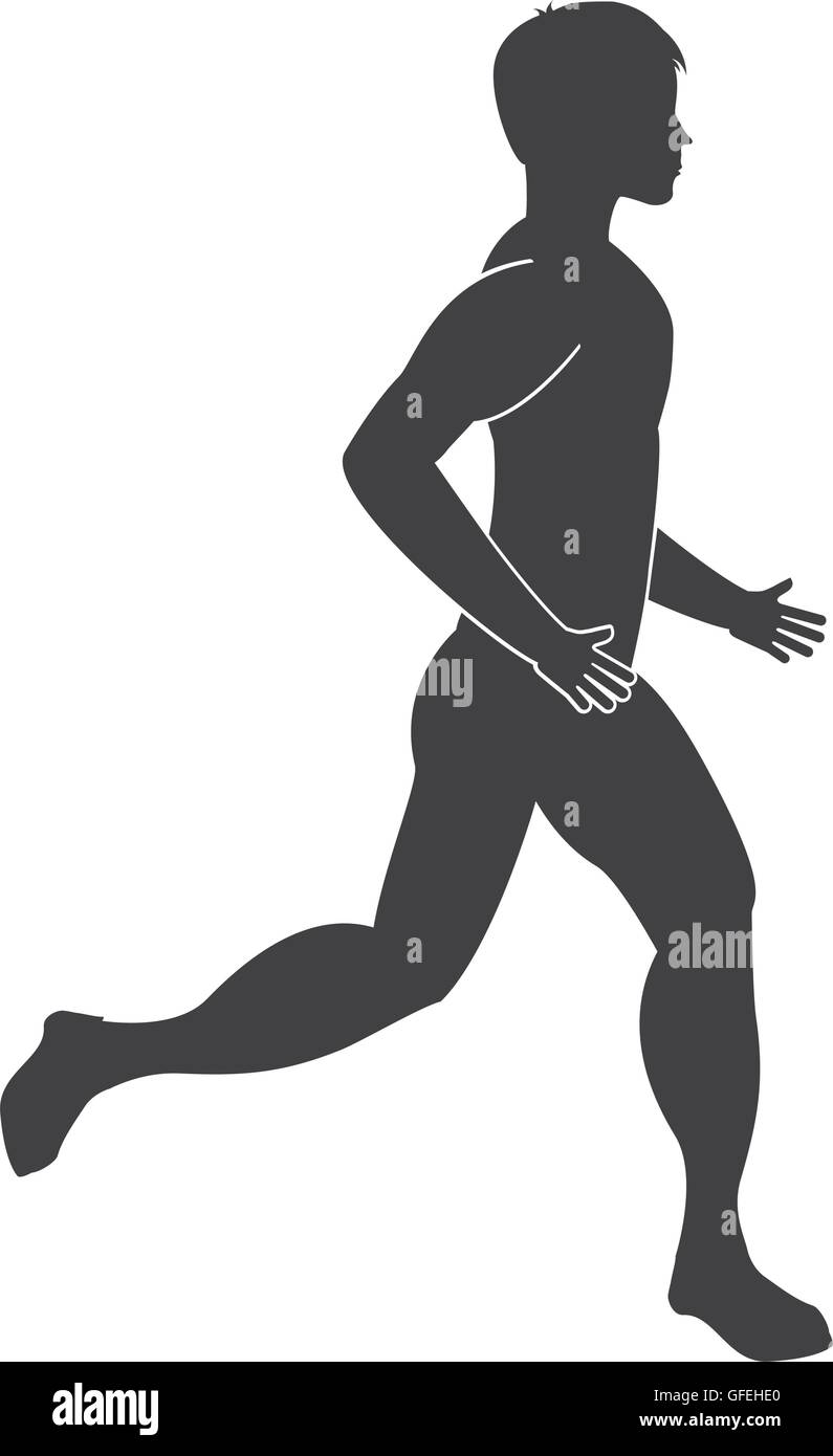 person running athlete icon Stock Vector Image & Art - Alamy