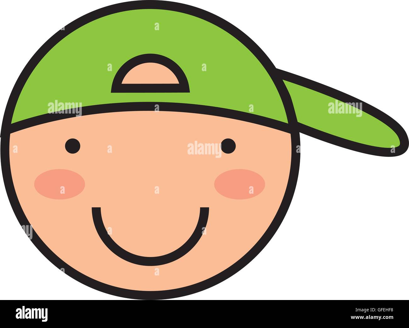 little boy smile icon Stock Vector Image & Art - Alamy