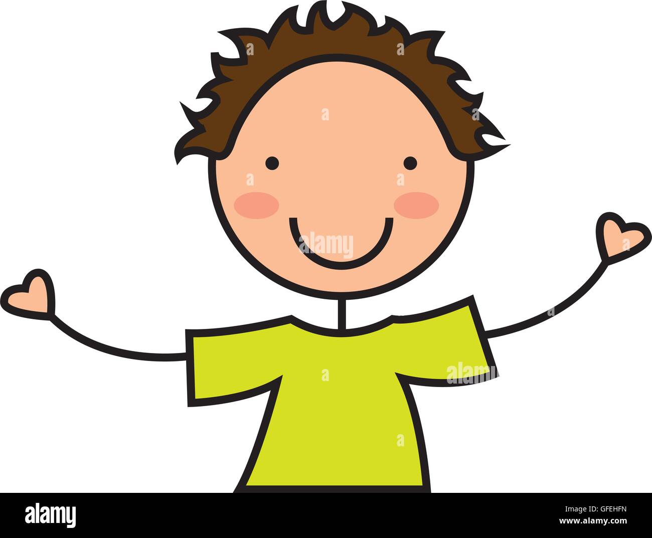 little boy smile icon Stock Vector Image & Art - Alamy