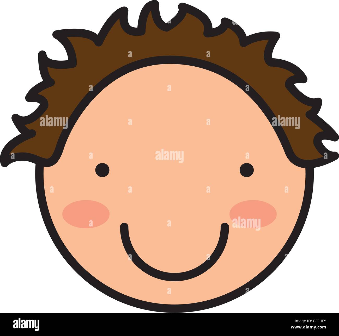 little boy smile icon Stock Vector Image & Art - Alamy