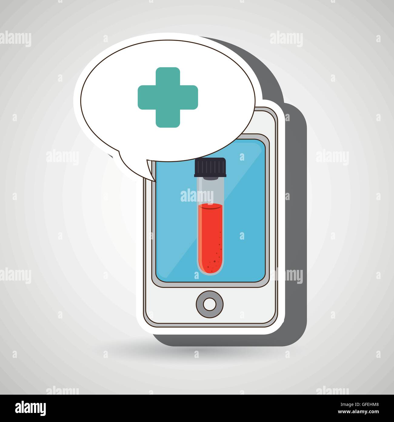smartphone cross service medical Stock Vector Image & Art - Alamy