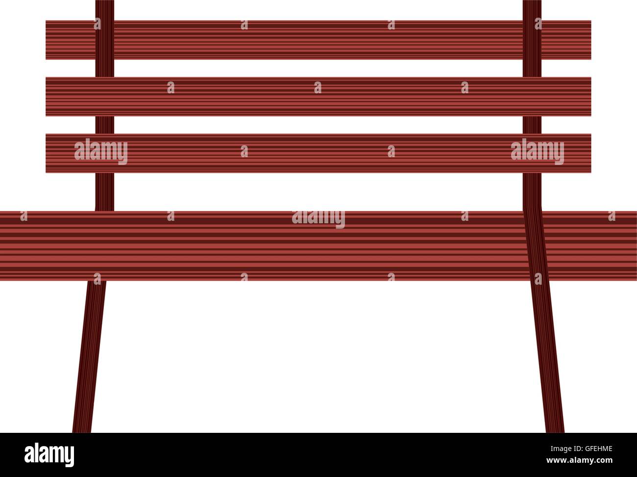 Traditional wooden garden furniture Stock Vector Images - Alamy