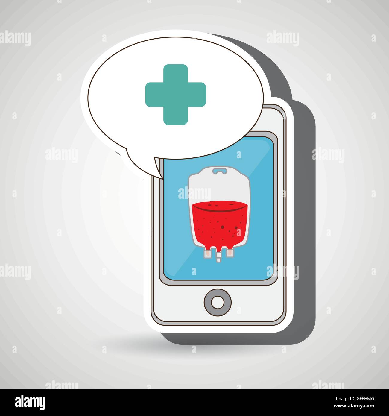 smartphone cross service medical Stock Vector Image & Art - Alamy