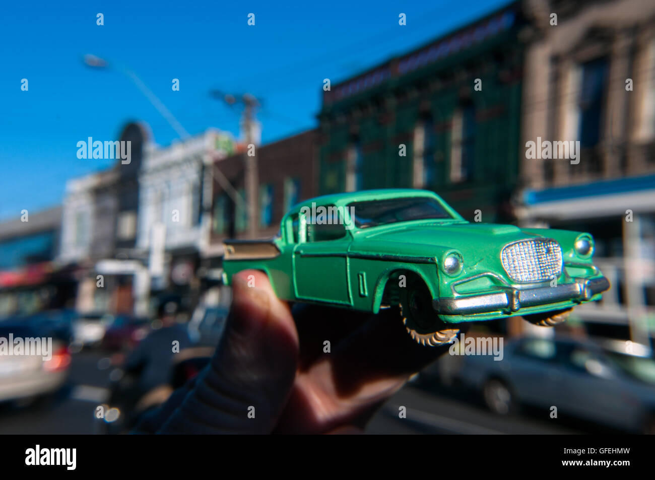 Retro model Studebaker Golden Hawk car, Melbourne, Victoria, Australia ...