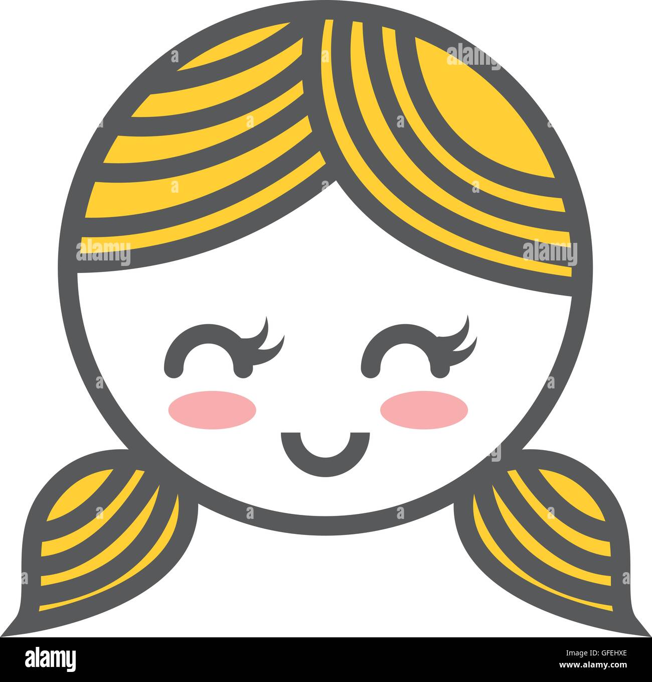 little girl drawing icon Stock Vector Image & Art - Alamy