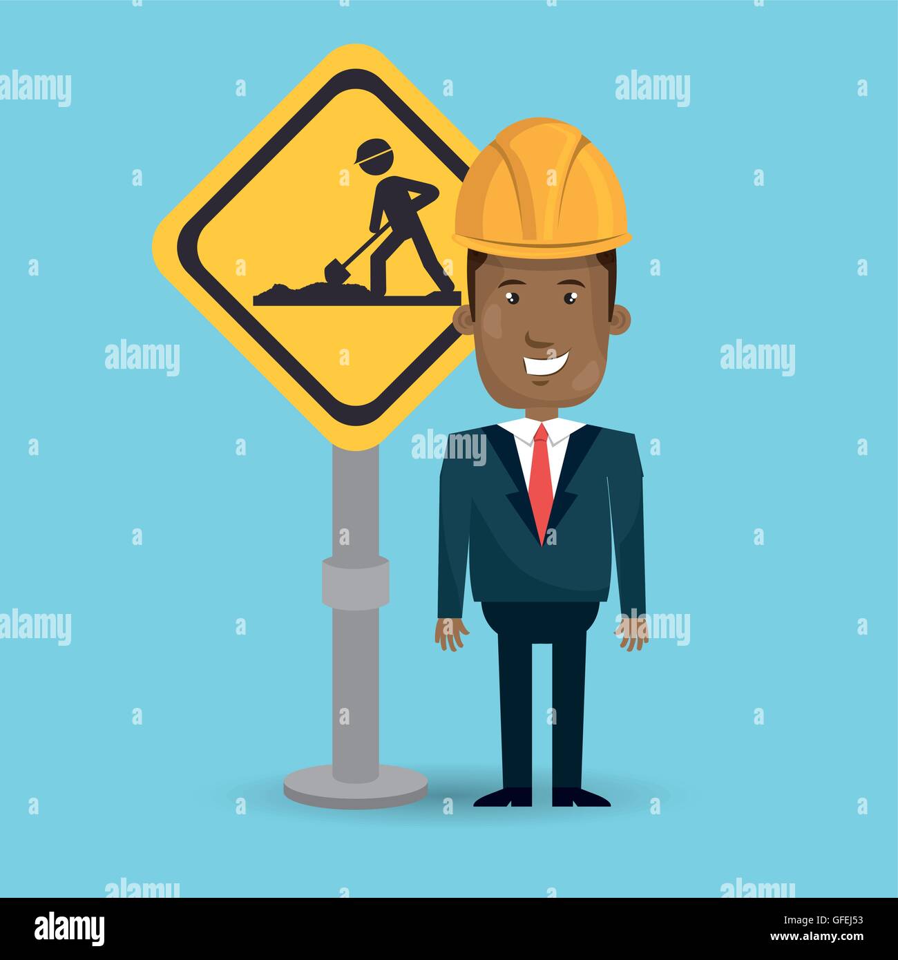 man construction tool work Stock Vector Image & Art - Alamy