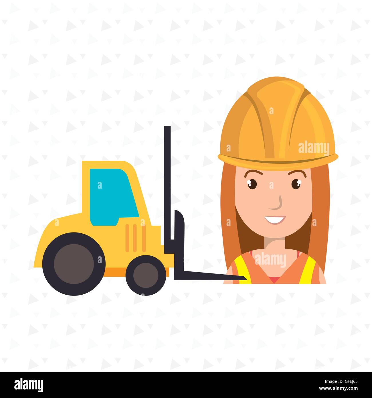 woman construction tool work Stock Vector Image & Art - Alamy