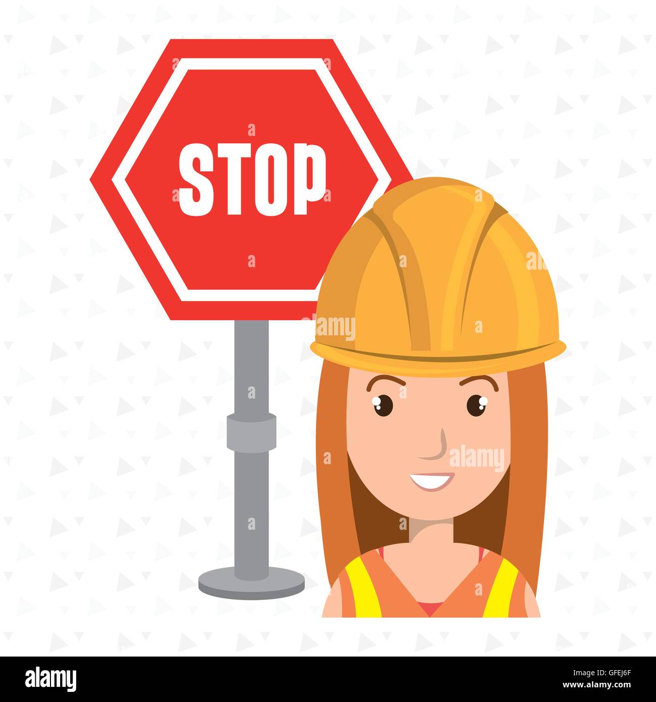 woman construction tool work Stock Vector Image & Art - Alamy