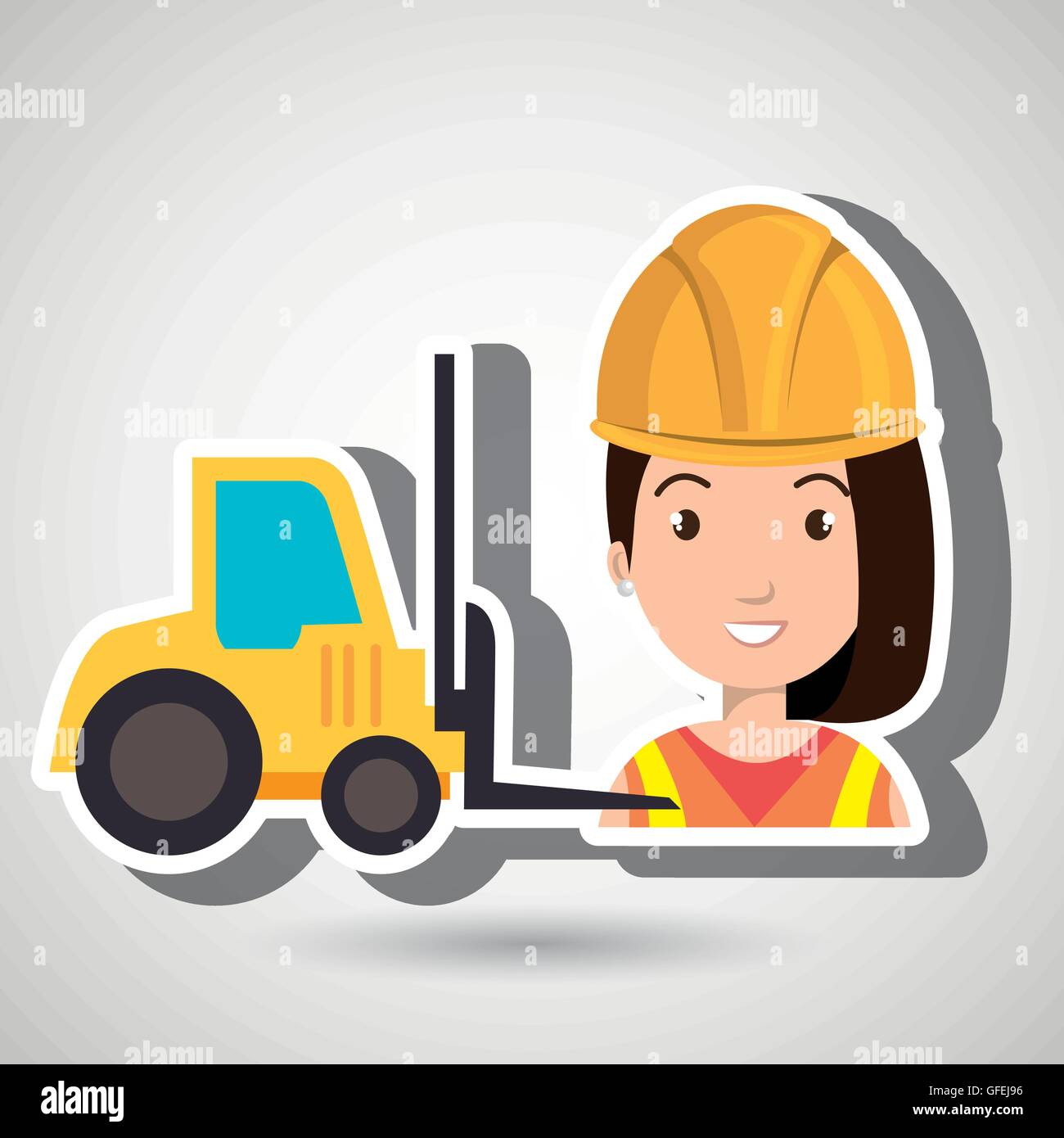 Woman Protective Clothing Construction Stock Vector Images - Alamy