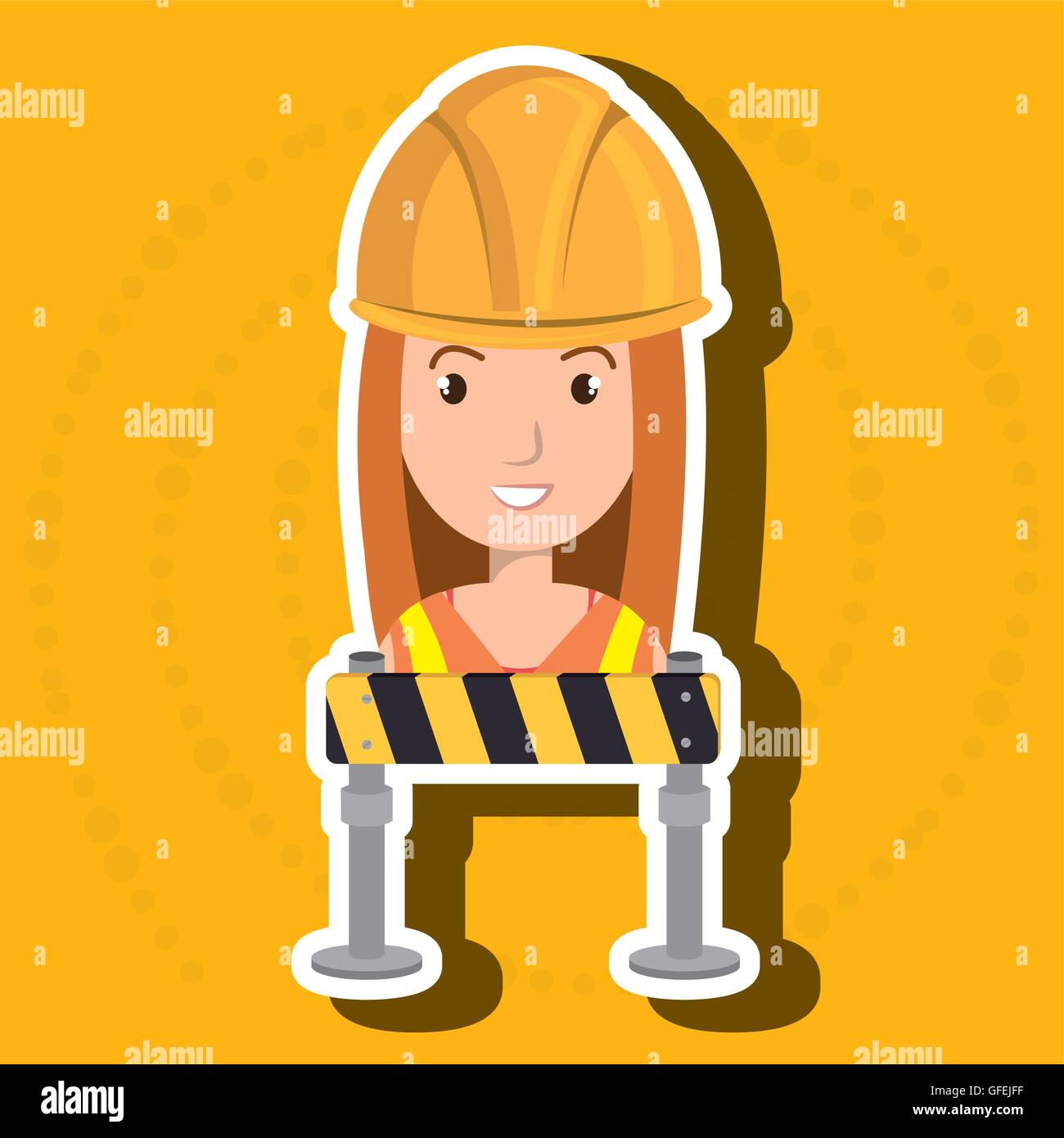 Woman protective clothing construction Stock Vector Images - Alamy