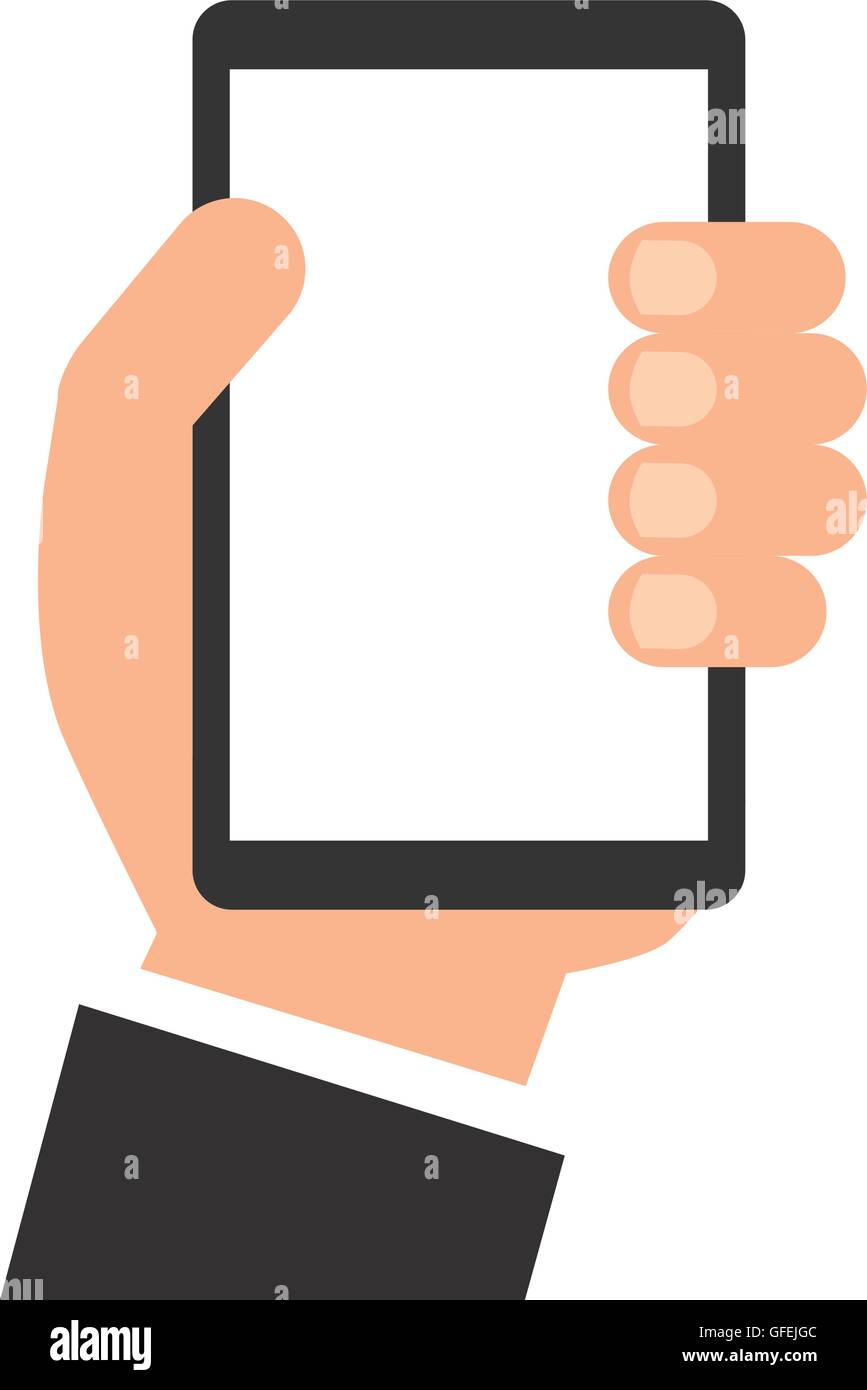 smartphone technology portable icon Stock Vector Image & Art - Alamy