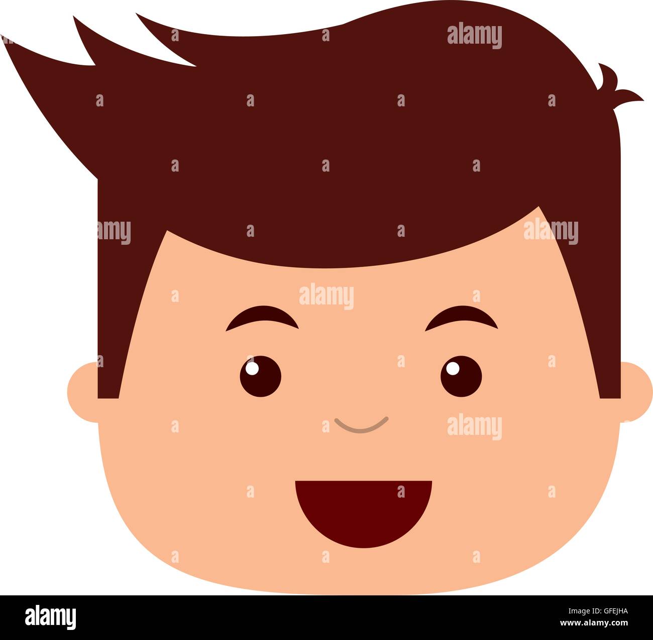 little boy smile icon Stock Vector Image & Art - Alamy