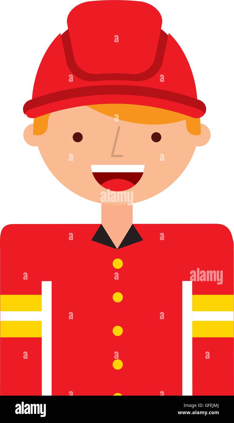 firefighter man profession icon Stock Vector Image & Art - Alamy