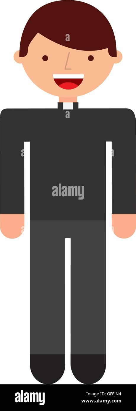 priest man religious icon Stock Vector Image & Art - Alamy