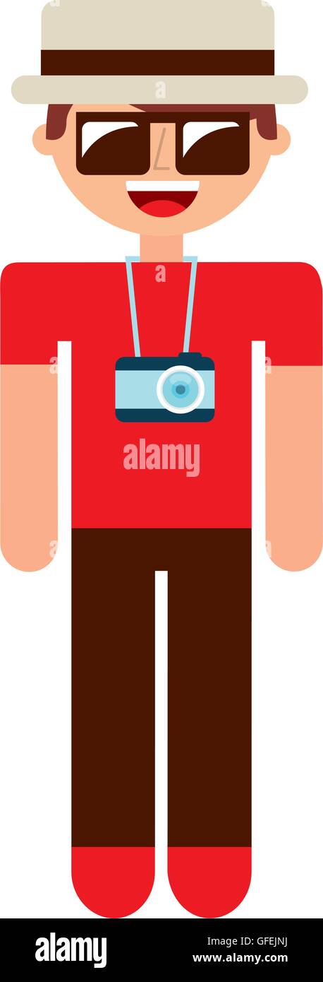 tourist man camera icon Stock Vector Image & Art - Alamy