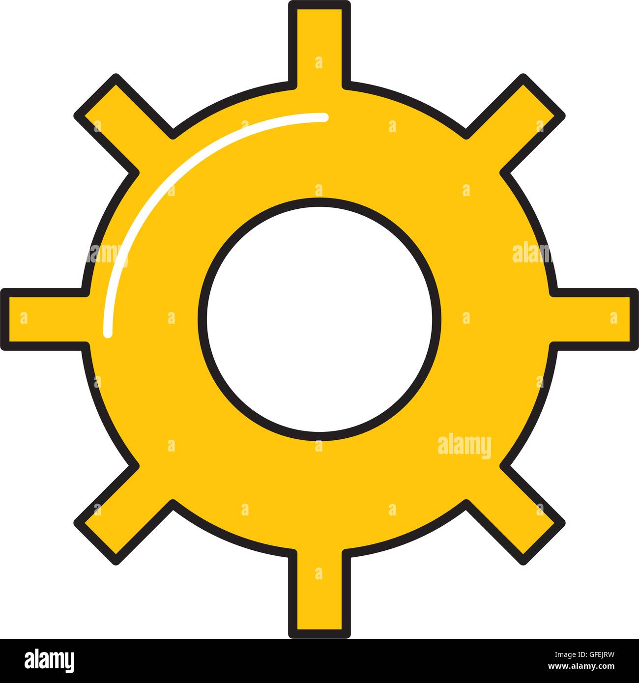 gears machine work icon Stock Vector Image & Art - Alamy