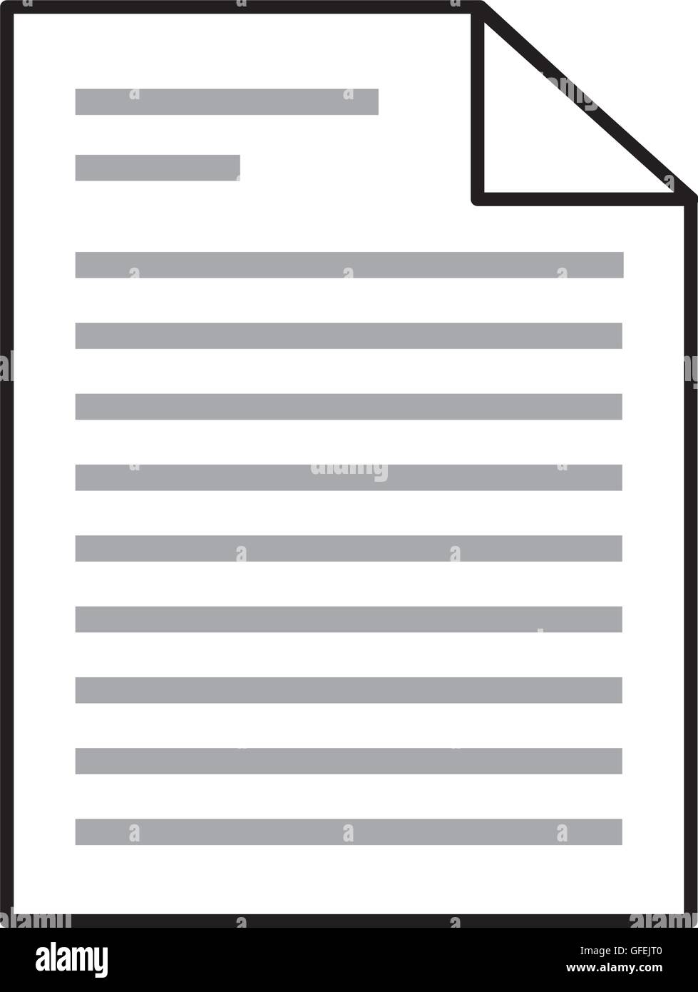 Document File Paper Text Icon Stock Vector Image And Art Alamy
