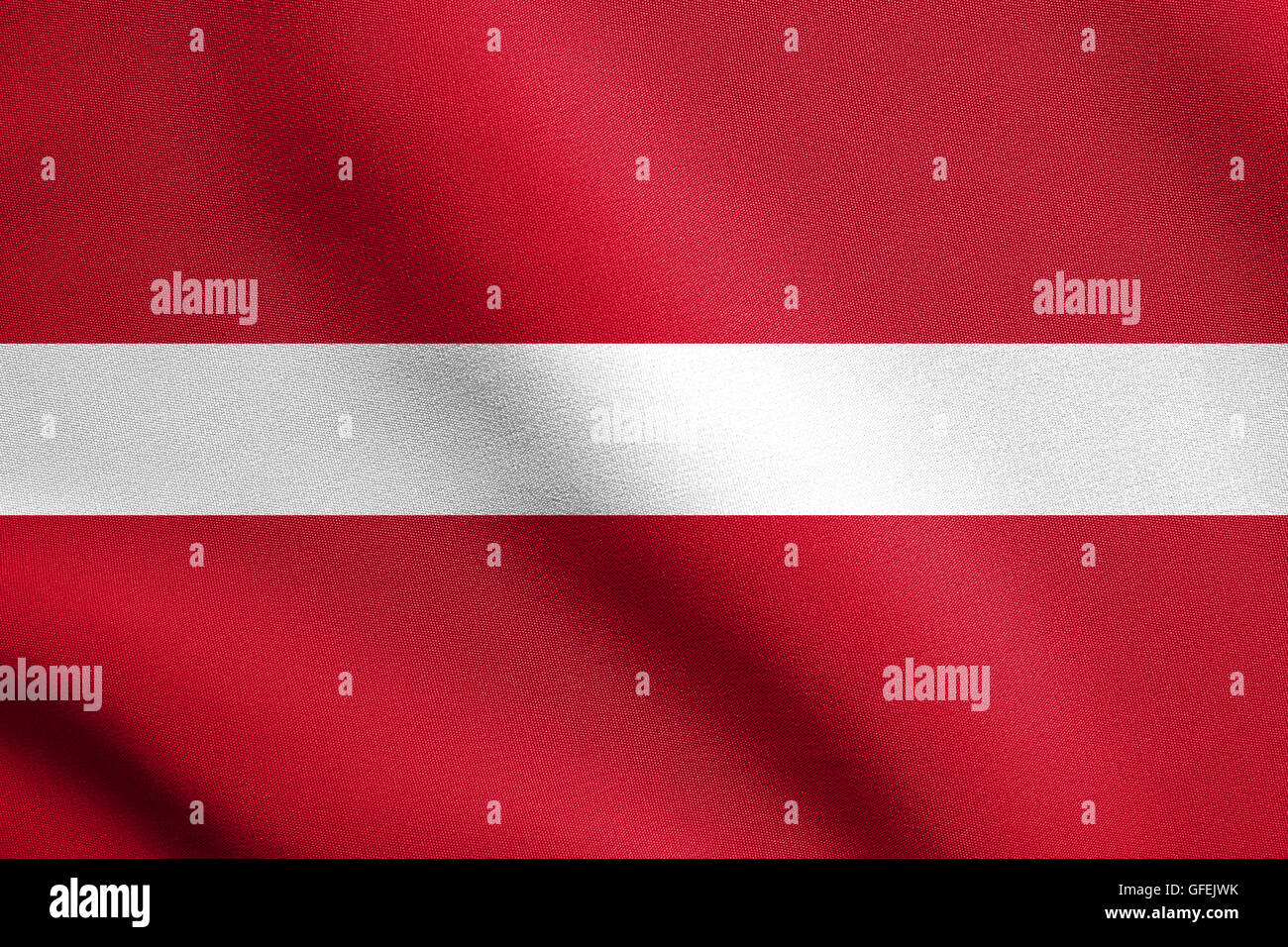 Flag of Latvia waving in the wind with detailed fabric texture. Latvian national flag Stock ...