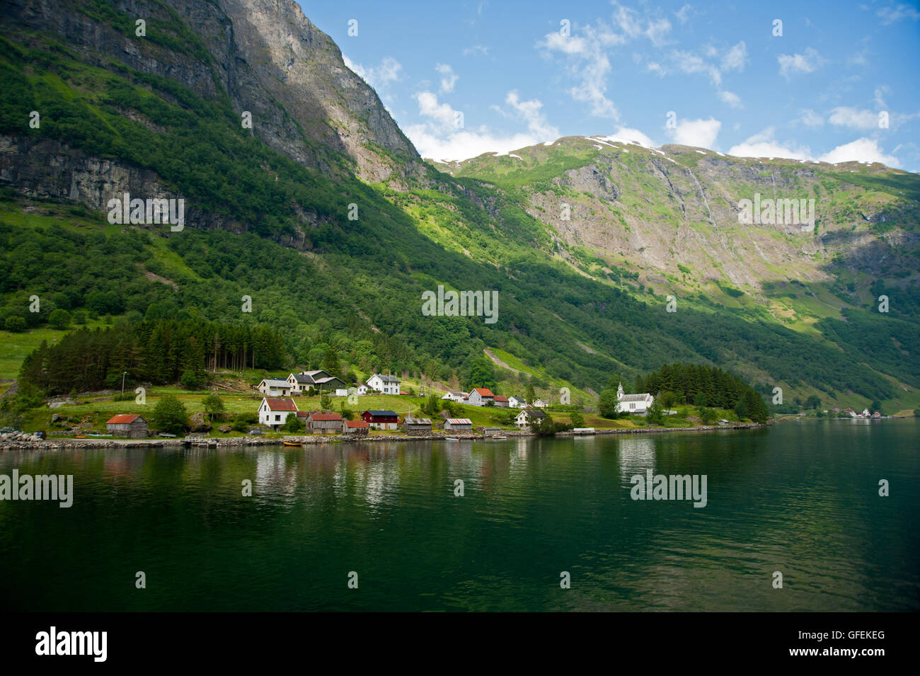 Sognefjord fjord tourist area in Norway north of Bergen Stock Photo - Alamy