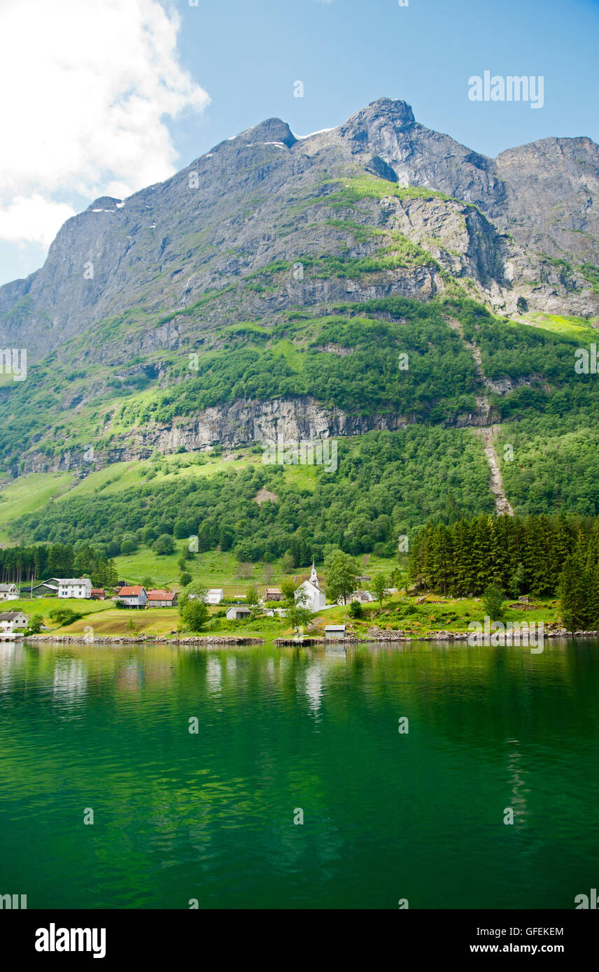Sognefjord fjord tourist area in Norway north of Bergen Stock Photo - Alamy