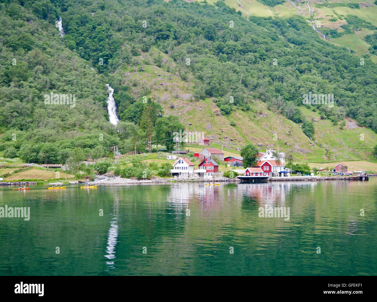 Sognefjord fjord tourist area in Norway north of Bergen Stock Photo - Alamy