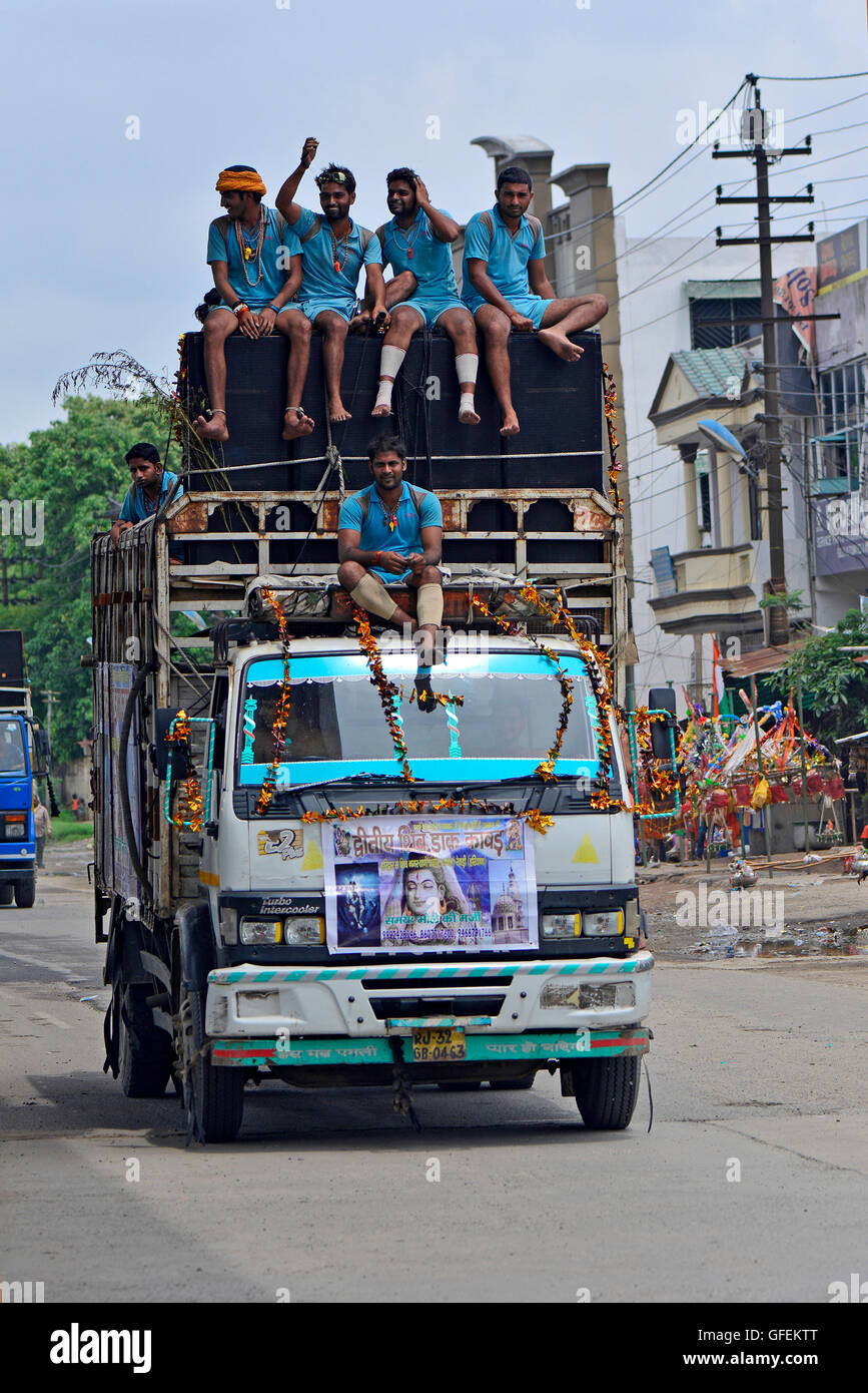 The Kānvar Yatrā or Kavad Yatra is an annual pilgrimage of devotees of ...