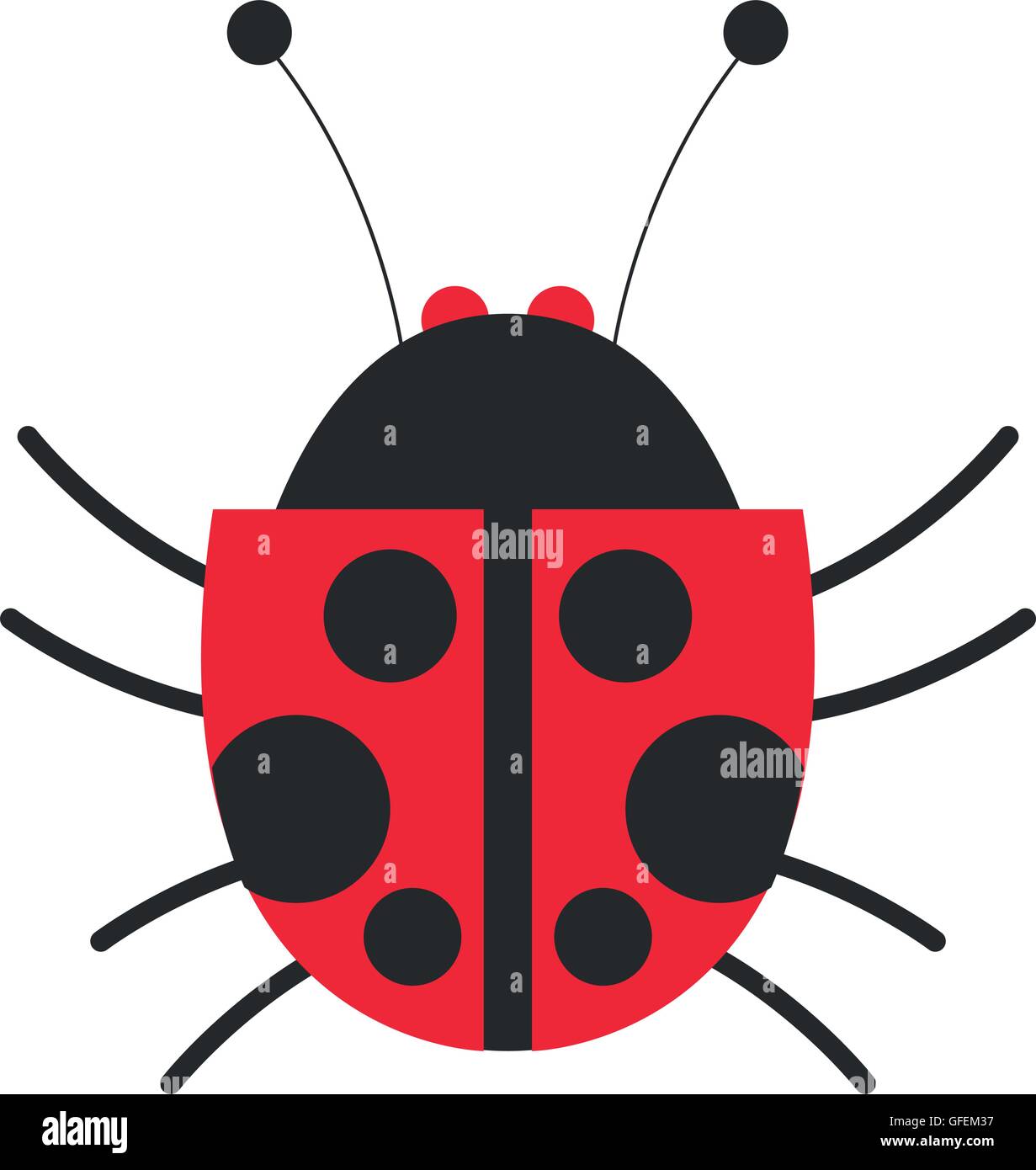 lady bug icon Stock Vector Image & Art - Alamy