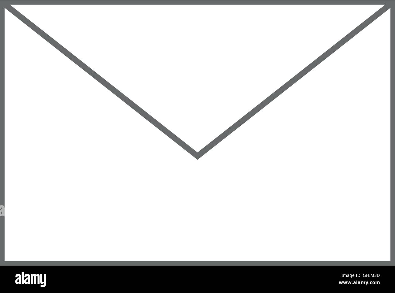 simple envelope icon Stock Vector Image & Art - Alamy
