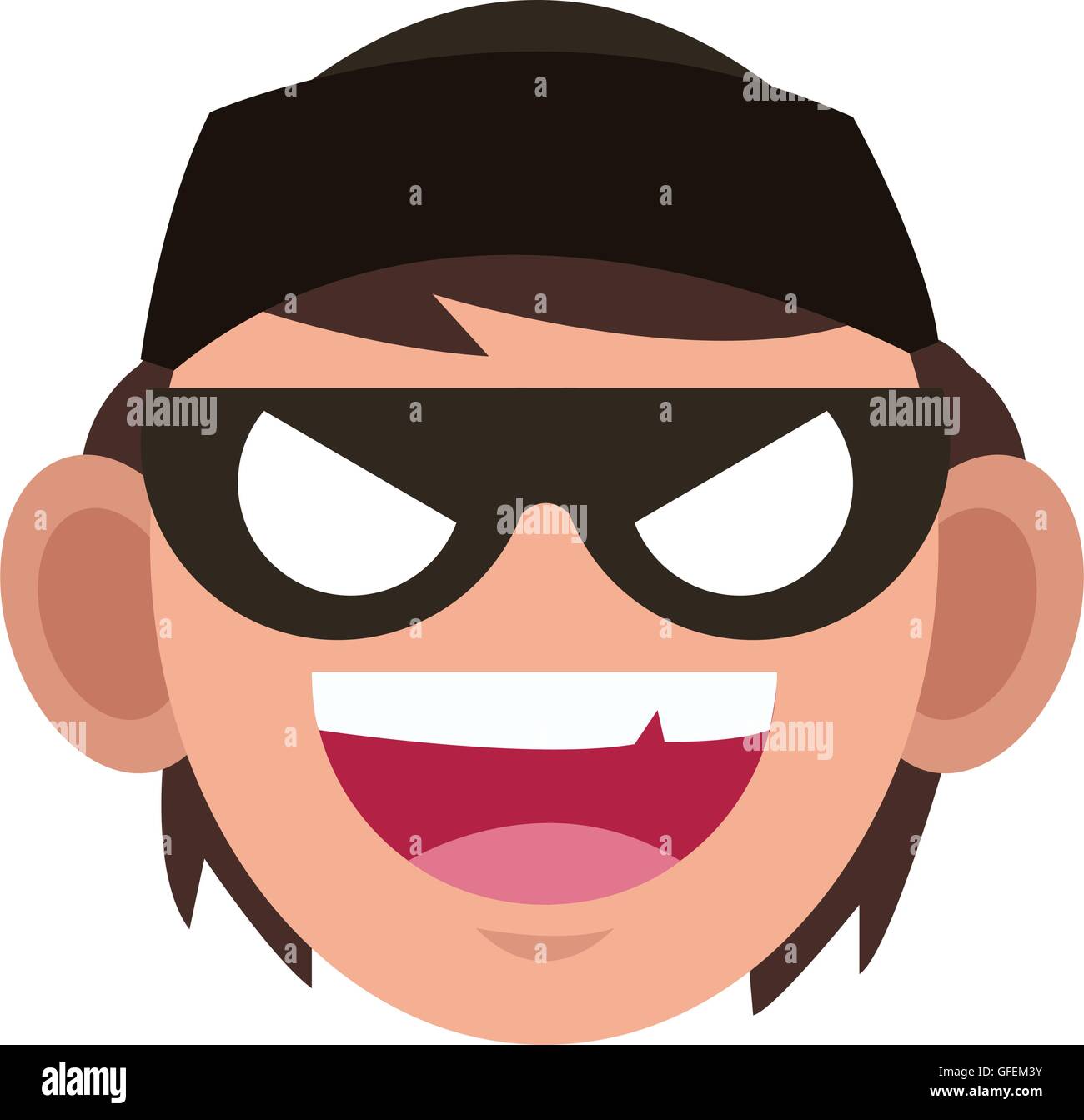 criminal man with mask icon Stock Vector Image & Art - Alamy