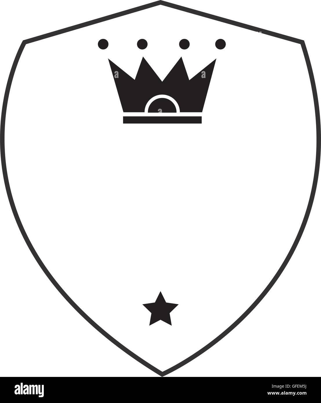 Shield With Crown High Resolution Stock Photography and Images - Alamy