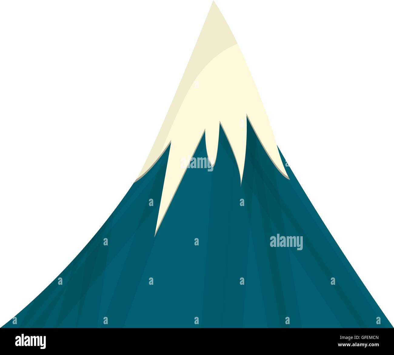 snowy mountain icon Stock Vector Image & Art - Alamy