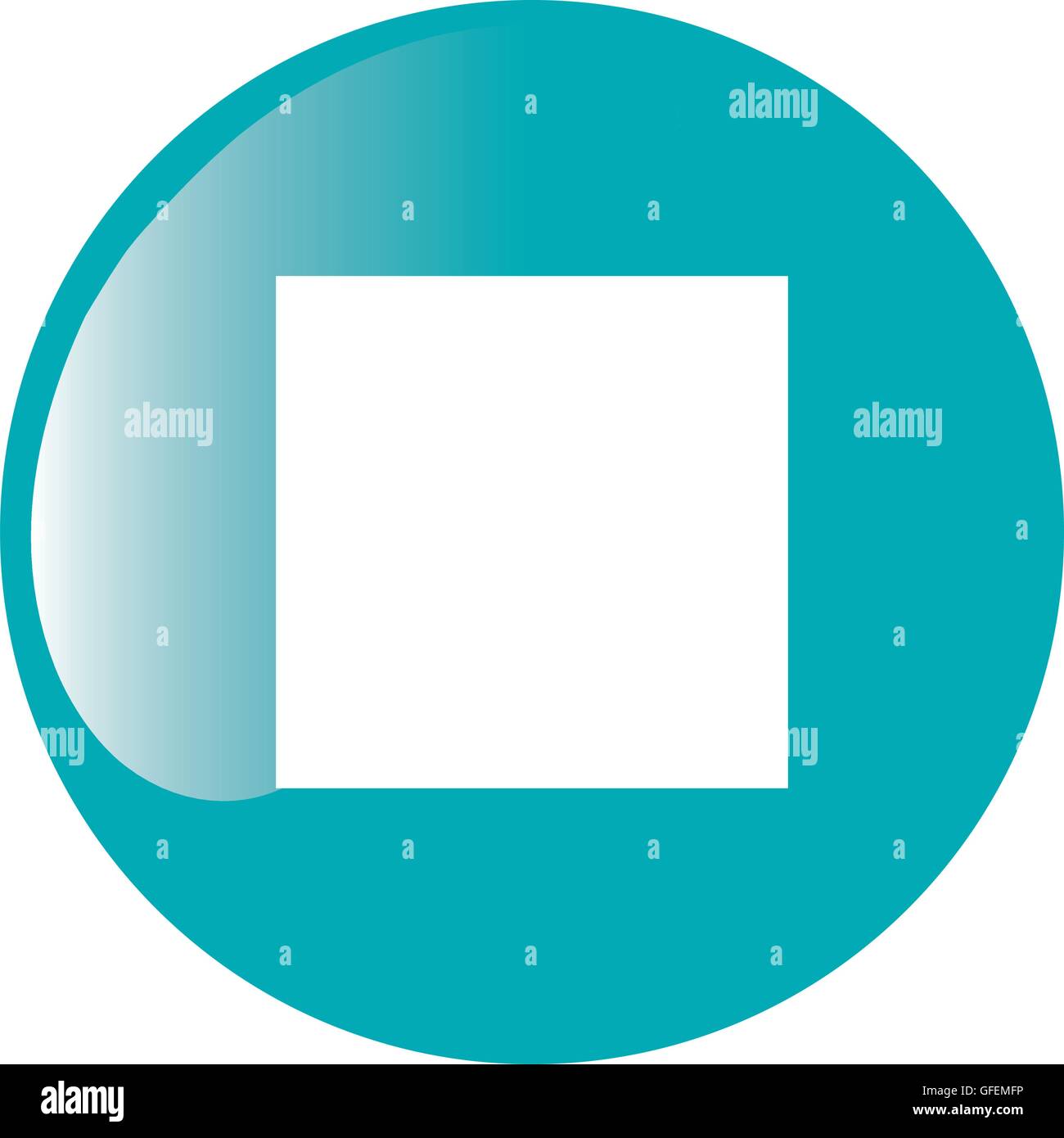 stop button icon Stock Vector Image & Art - Alamy