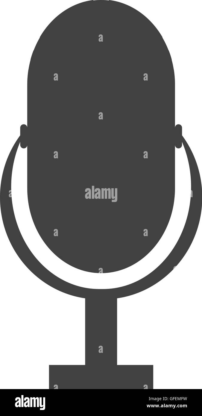 retro microphone icon Stock Vector Image & Art - Alamy