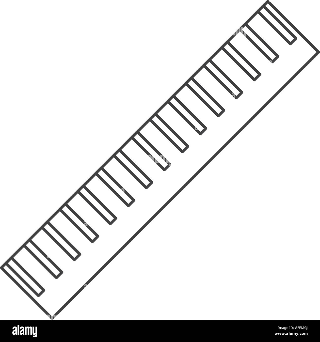 measuring ruler icon Stock Vector Image & Art - Alamy