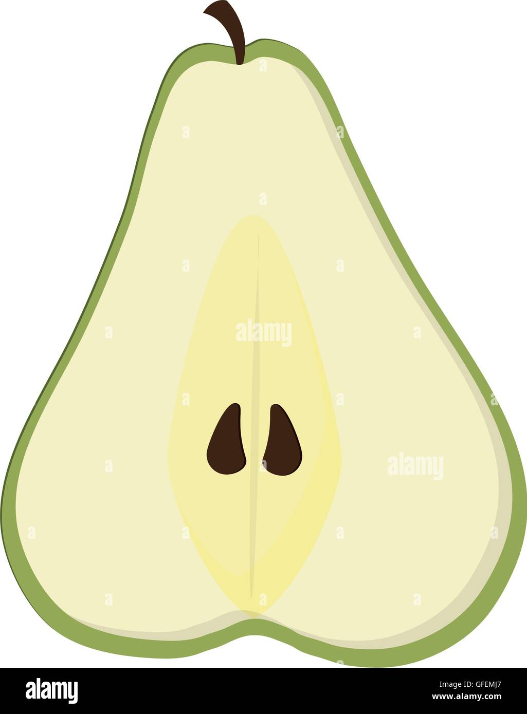 pear half icon Stock Vector Image & Art - Alamy