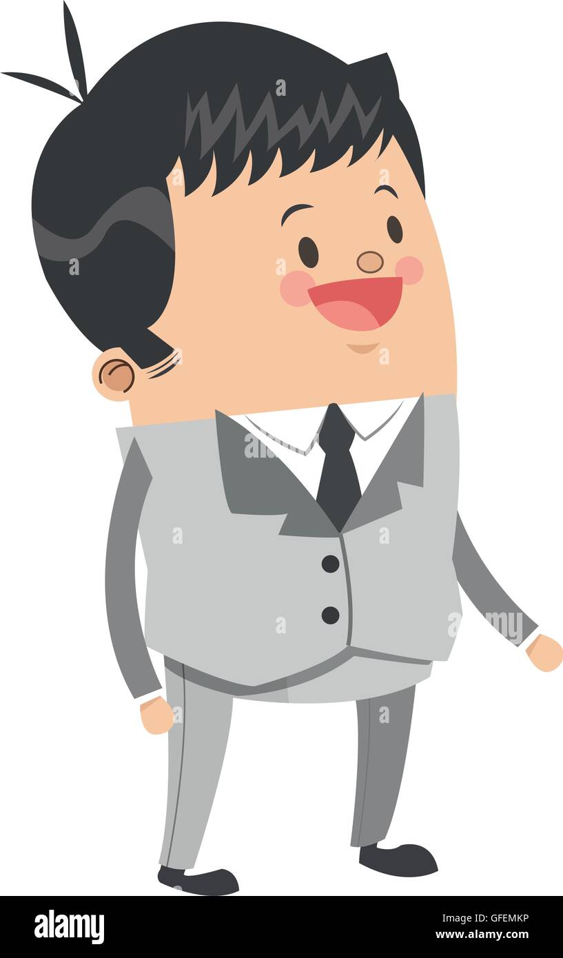 cute businessman cartoon icon Stock Vector Image & Art - Alamy
