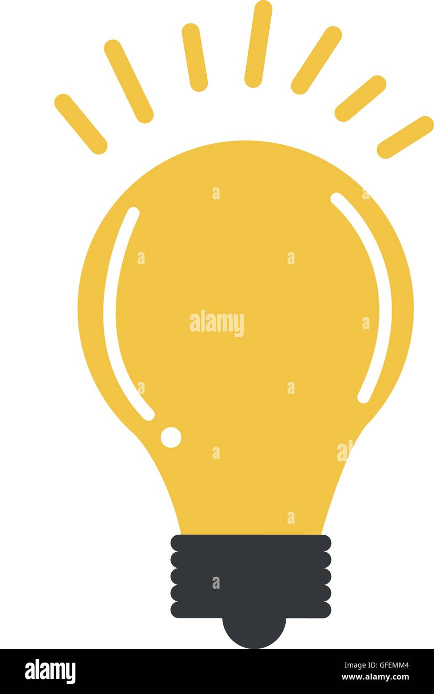 regular lightbulb icon Stock Vector Image & Art - Alamy